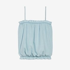 Express | Tops | New Express Denim Bubble Cami | Poshmark